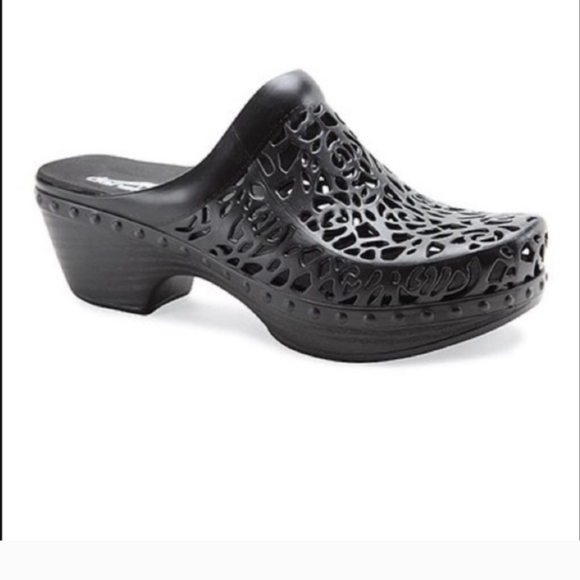 Dansko | Shoes | Dansko Pippa Black Laser Cut Molded Clogs | Poshmark
